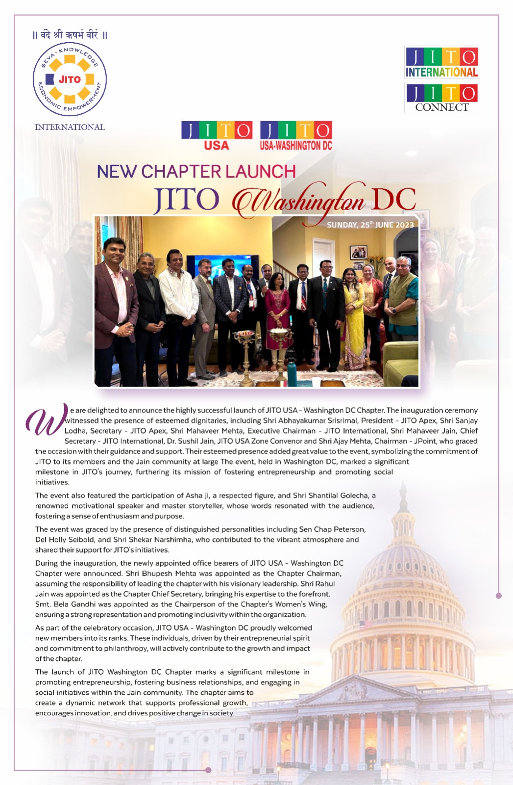 JITO USA Chapters, jain network, jain business, jain membership Chapters